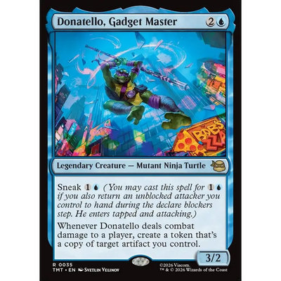 万智牌 工具造匠多纳泰罗 Donatello, Gadget Master TMT 英平/闪