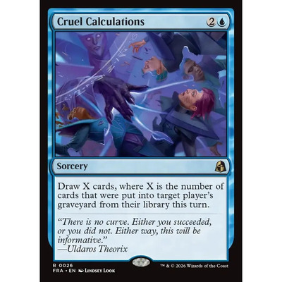 万智牌 残酷计算 Cruel Calculations FRA 英文平/闪卡 金