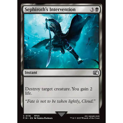 万智牌 萨菲罗斯的干预 Sephiroth's Intervention FIN 英文平/闪