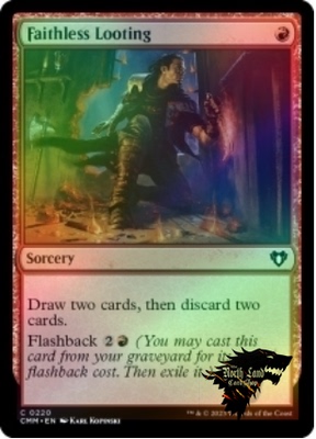 【北境卡牌】万智牌 丧信掠夺 Faithless Looting 英文平/闪CMM铁