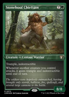 卡牌万智牌石蹄酋长英蚀刻闪