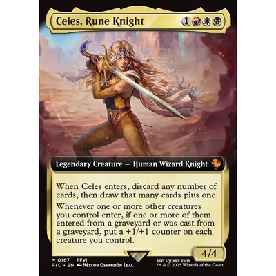 万智牌 符文骑士塞丽丝 Celes, Rune Knight FIC 英文扩画平/闪卡