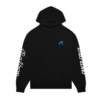 代购MALBON GOLF男士连帽卫衣保暖舒适透气易穿脱黑色棉质100棉