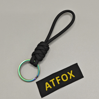 ATFOX彩色钢圈极简钥匙扣