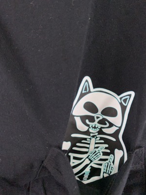 S码 ripndip 万圣节特别版x光骷髅头男款短袖T恤