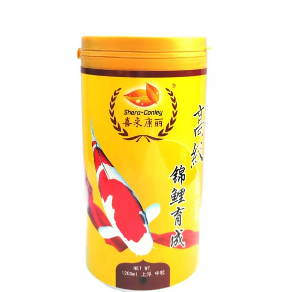 喜来康丽鱼食锦鲤育成饲料金鱼好增体主食增肥增色颗粒不浑水鱼粮