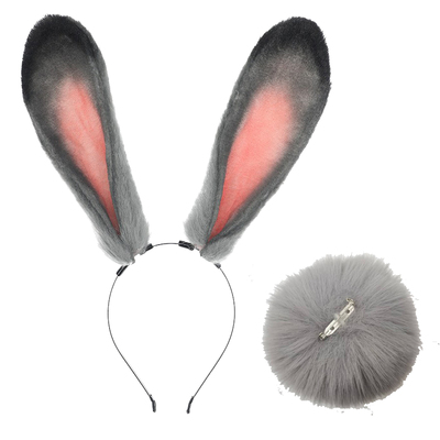 兔子仿真耳朵尾巴疯狂动物城配饰