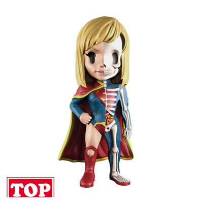【TOP】超人女 Mighty Jaxx Jason Freeny 解剖卡通摆件DC英雄