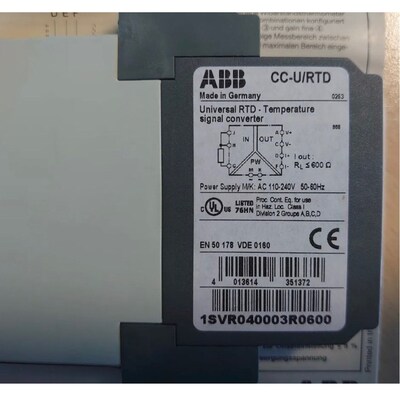 1SVR040003R0600  CC-U/RTD ABB继电器全新原装拍前请询价