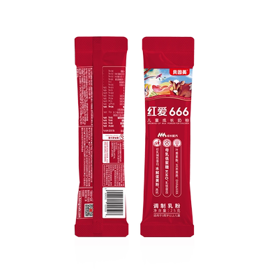 【天猫u先】贝因美红爱666儿童4段HMO成长奶粉25g*3条