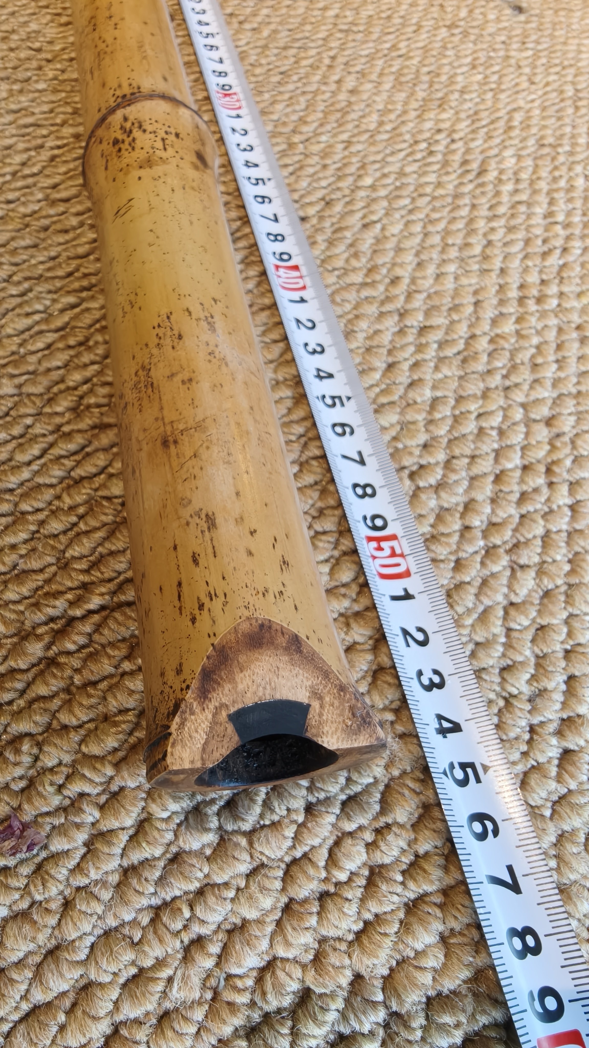 半夏明暗歌口单节地无尺八55㎝一尺八寸D管现代律