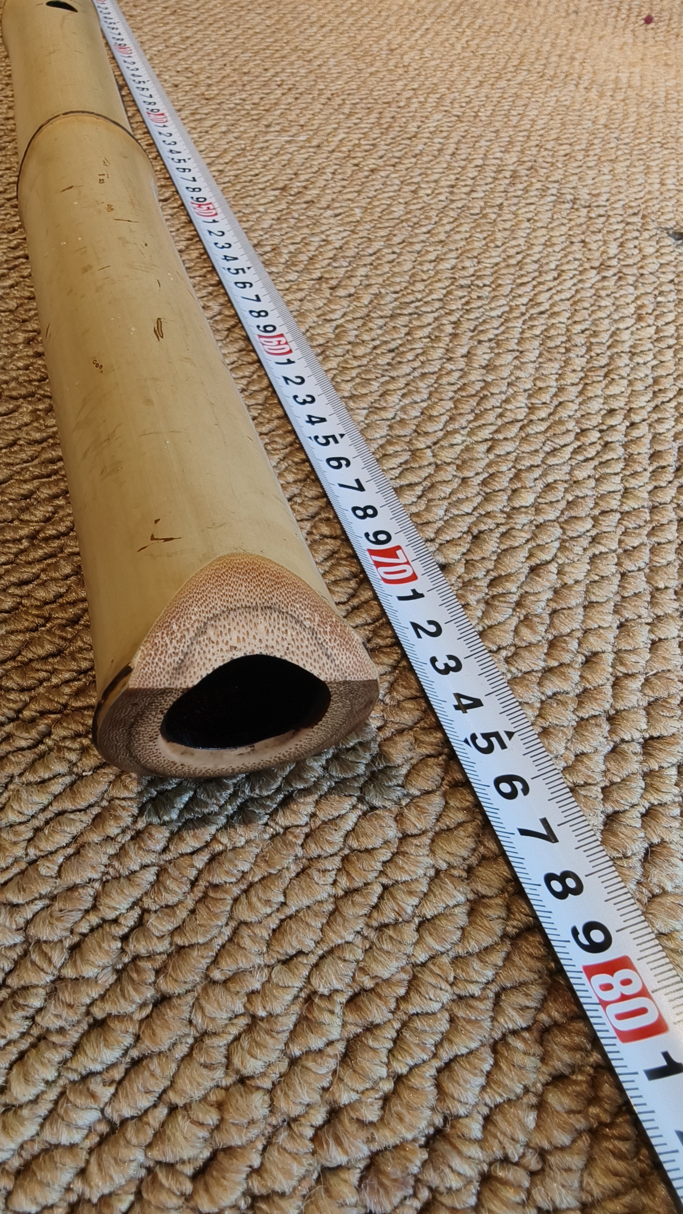 半夏地无尺八正手(二尺四寸)75㎝筒音是A首调C调大共鸣现代律