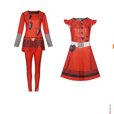 万圣节Descendants后裔4cos红色连衣裙公主裙cosplay舞台表演服装