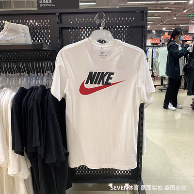 正品Nike/耐克男子夏季经典LOGO透气圆领运动休闲T恤DX1986-101