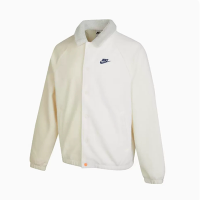 正品Nike/耐克夹克男子毛领保暖运动仿羊羔绒梭织外套FB1827-133