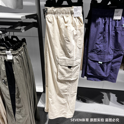 NIKE耐克男25春夏新款大口袋梭织运动休闲直筒工装长裤FV7348-229