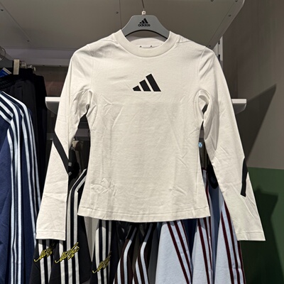 Adidas阿迪达斯女春秋新款ZNE系列纯棉长袖运动休闲T恤 KE4906