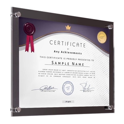 挂墙亚克力水晶相框营业执照