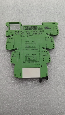 菲尼克斯继电器 PLC-BSC-24DC/1/ACT 型号2966058，输入24V