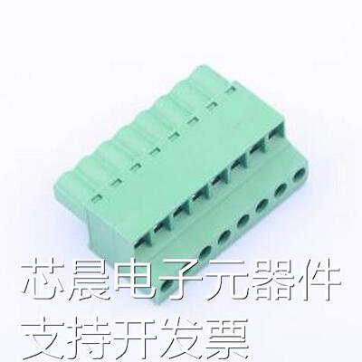 JL2EDGKC-50808G01 插拔式接线端子 1x8P 5.08mm 排数:1 每排P数: