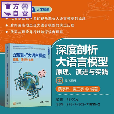 【官方正版新书】 深度剖析大语言模型——原理、演进与实践 蔡宇昂、袁玉宇 清华大学出版社 大语言模型；Transform