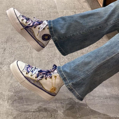 ONVERSE匡威女板鞋帆布板鞋增高