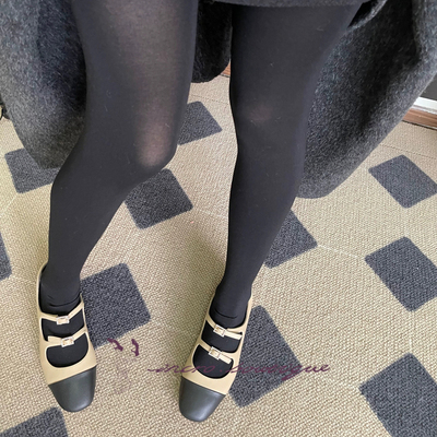 150D哑光厚黑美学黑丝高弹显瘦