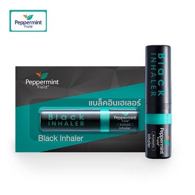 泰国原装peppermint field 黑色鼻通八仙筒花香超强酷提神醒脑6支