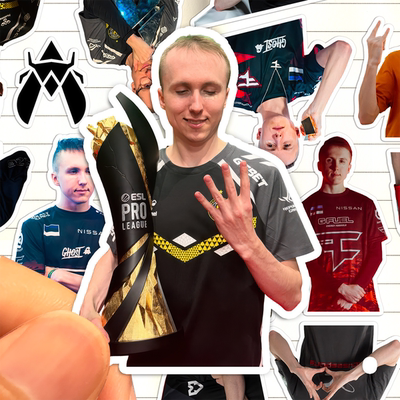 ropz贴纸高清防水CS2职业电竞选手RobinKool步枪手收藏装饰粘贴画