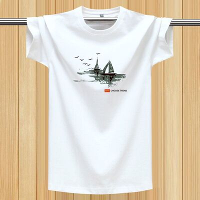 夏季纯色男士t恤短袖休