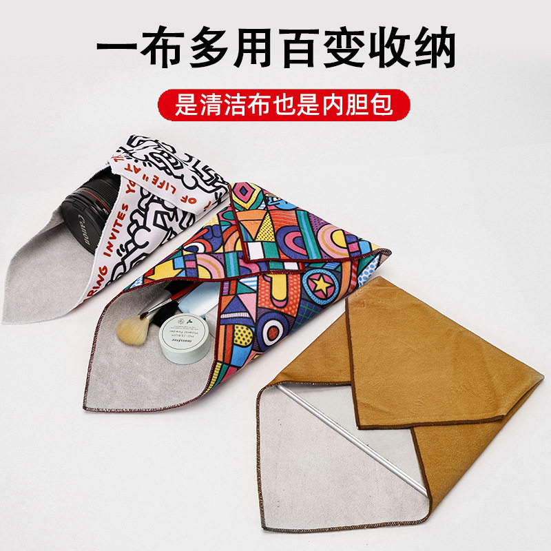 相机包裹布百贴布百折布自粘布微单单反收纳布魔术布镜头保护袋