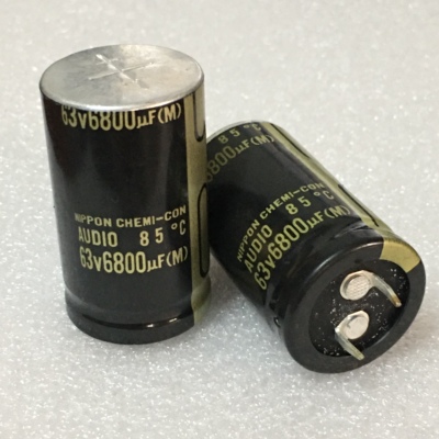 全新 日本黑金刚 NIPPON CHEMI-CON 6800UF 63V 发烧音频滤波电解