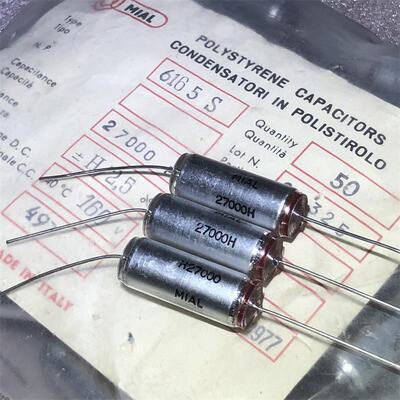 原包MIAL老款意大利 27000PF 0.027UF 160V 音频聚苯乙烯发烧电容