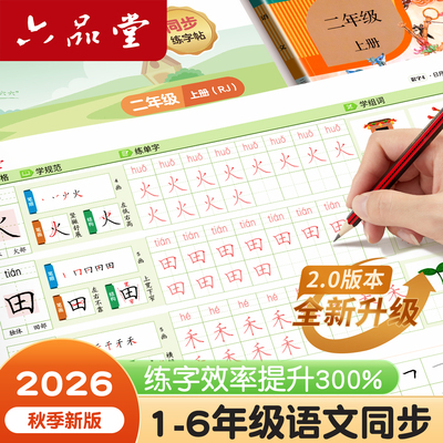 2025新版1-6年级同步练字帖小学