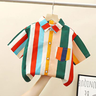 Summer Shirts for Kids, Short - Sleeved, Girls & Boys