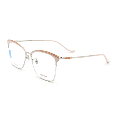 Hickmann海歌漫眼镜轻近视眼镜框女素颜复古圆框镜架HIC1019T