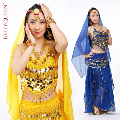 bellydance新疆民族印度肚皮舞演出服装特价C4小辣椒上衣5件套装