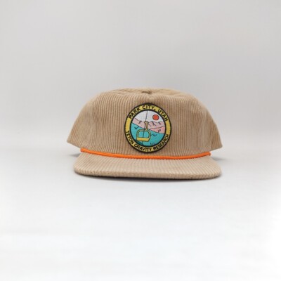 Teton Destination Park City Snapback美滑雪品牌灯芯绒复古软顶