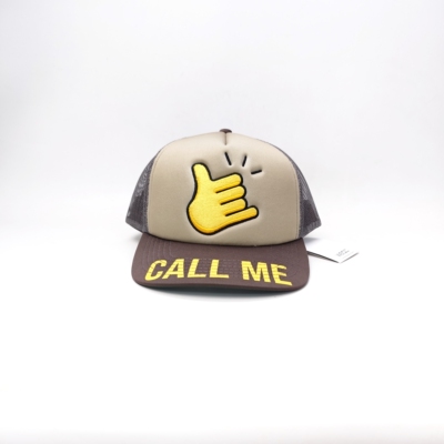 CALL ME TRUCKER CAP WESC瑞典滑板潮牌手势刺绣海绵卡车帽水洗网