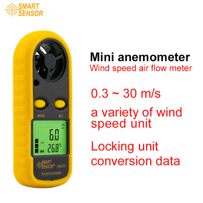 English version AR816+handheld anemometer and anemometer
