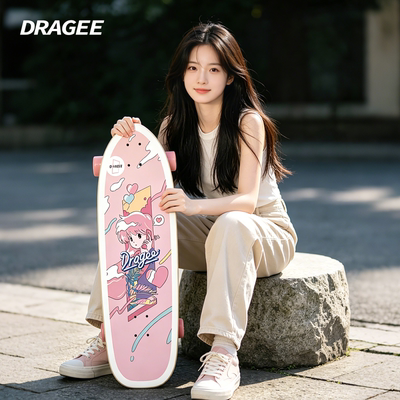 DRAGEE糖衣陆地冲浪板专业弹簧桥滑板女生初学者成人儿童新手陆冲