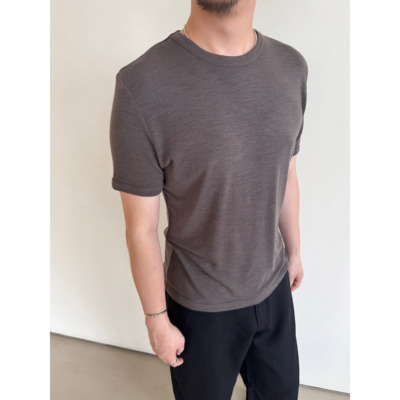 老钱风静奢羊毛针织短袖可机洗