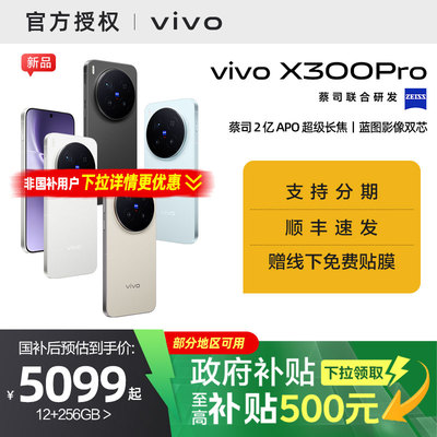 【国家补贴15%】vivo X300 Pro新品蔡司2亿APO超级长焦天玑9500拍照手机官方旗舰店官网正品