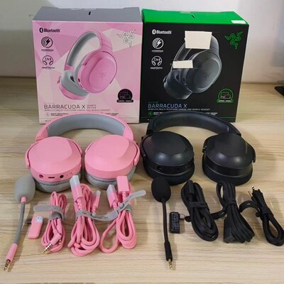 Razer雷蛇梭鱼X蓝牙USB无线头戴式电脑手机通用游戏办公耳机麦