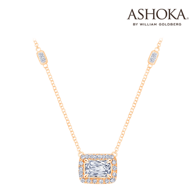 ASHOKA18K玫瑰金高奢钻石项链