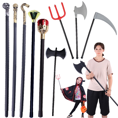 宸涛万圣节道具牛叉红色骷髅