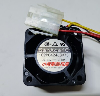 109P0424J3073 三洋 4028 24V 0.18A 4cm丹佛斯变频器N型散热风扇