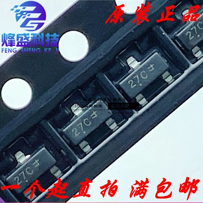 MMBZ27VCLT1G 贴片SOT23 原装正品 丝印:27C TVS二极管 1A/22V