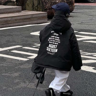 短款男童女童中大童白鸭绒外套