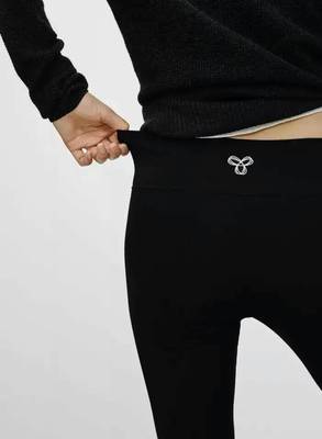 加拿大纯棉高弹运动瑜伽打底裤